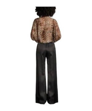 Chloé High-waisted Shiny Flared Tailored Trousers