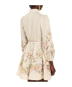 Zimmermann Printed Linen Mini Dress
