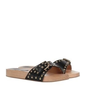 Isabel Marant Étoile Wool Blend Slippers With Buckle Detail