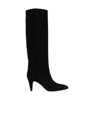 Isabel Marant Étoile Leather Suede Effect Pointed Toe Cone Heel Boots
