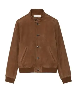 Zadig&Voltaire Lonni Button Suede Jacket - Brown