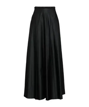 Max Mara Solid Taffeta Circle Skirt