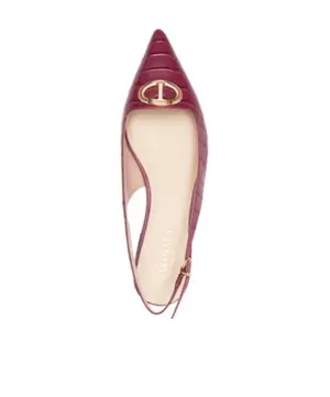 TWINSET Crocodile-effect Slingback Pumps