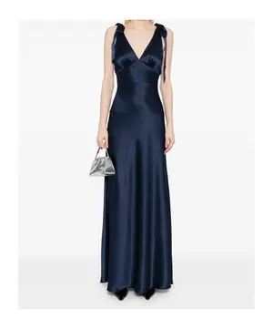 REFORMATION Pernille Dress With V-neck And Tie Straps