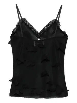 Coperni Butterfly Appliqué Camisole - Black