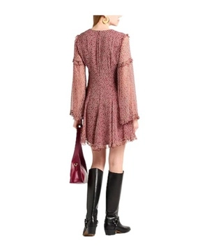 Max Mara Floral Print Crepe Dress