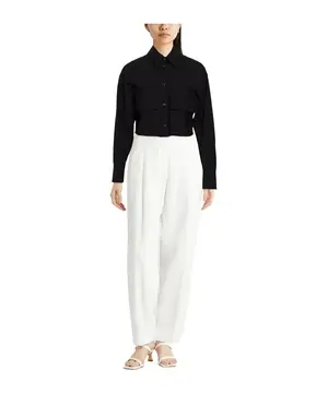 Brunello Cucinelli Cropped Embellished Shirt