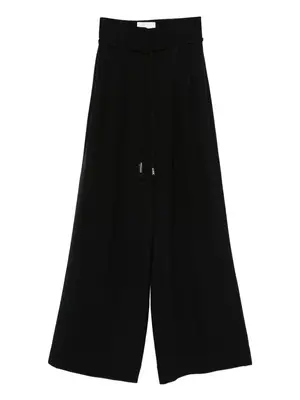 Nanushka High-waisted Belted Wide-leg Trousers