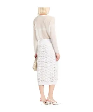 Brunello Cucinelli Sequin Knit Midi Skirt