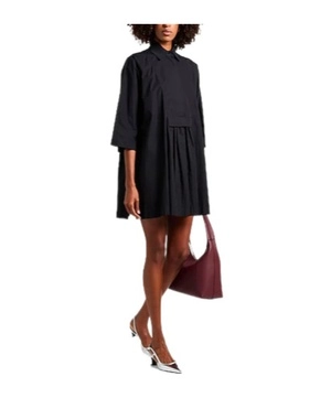Max Mara Solid Color Mini Shirt Dress