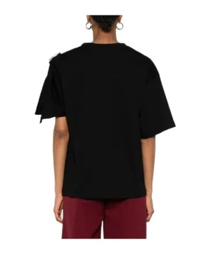 AREA Embellished Puff-sleeve Top