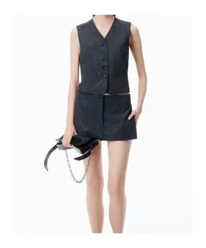 Alexander Wang Tailored Vest With Hotfix Embellishments