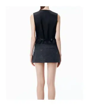Alexander Wang Tailored Vest With Hotfix Embellishments