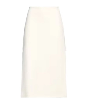 Sportmax Solid Color Flared Skirt - White