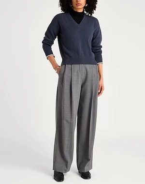 Brunello Cucinelli Wide-leg Wool Trousers