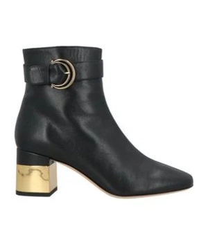Chloé Minimalist Round-toe Ankle Boots