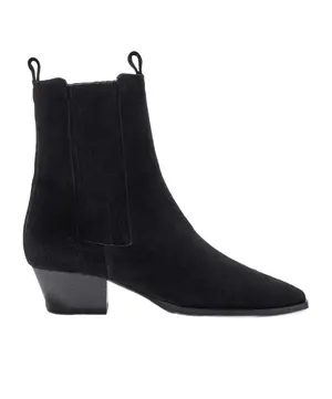 AeydĒ 30mm Kiki Suede Ankle Boots - Black