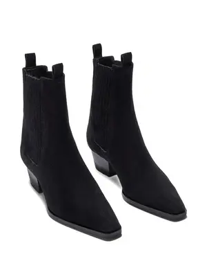 AeydĒ 30mm Kiki Suede Ankle Boots - Black