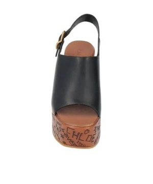 Chloé Solid Color Wedge Sandals