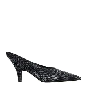 Alexander Wang Irina Crystal Embellished Mules - Black