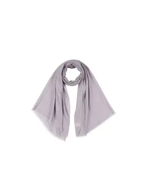 Brunello Cucinelli Plain Colour Scarves - Gray