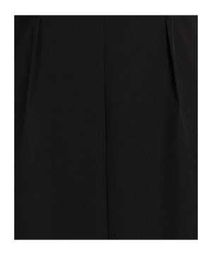 Max Mara Strapless Velvet & Crepe Dress