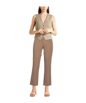 Max Mara Slim-fit Stretch Bootcut Trousers - Brown