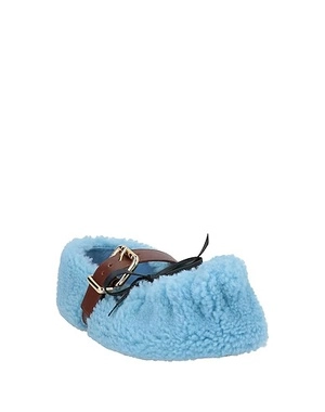 Marni Shearling Mary Jane Flats - Multicolor