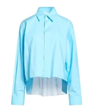 MAISON MARGIELA Collared Long Sleeve Cropped Shirt