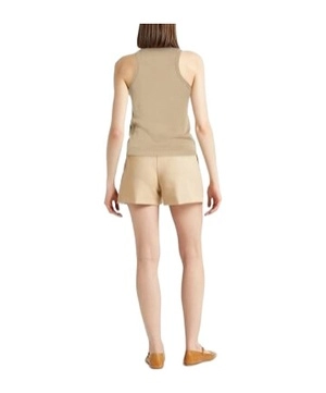 Max Mara Crew-neck Racerback Ribbed Tank Top