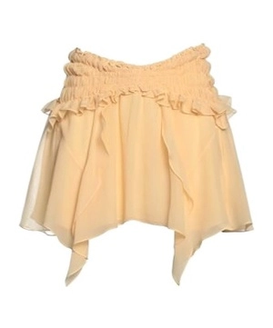 Isabel Marant Étoile Solid Pleated Skirt - Nude