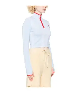 Casablanca Ribbed Zip-up Sweatshirt