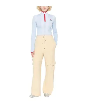 Casablanca Ribbed Zip-up Sweatshirt