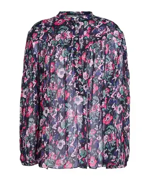 Isabel Marant Étoile Isabel Marant Etoile Multicolor Silk Blouse Black