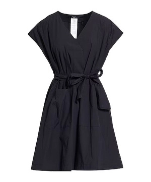 Max Mara Solid Short-sleeve Dress - Black