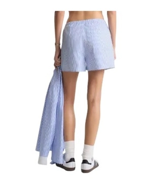 SPORTY  RICH Sporty & Rich Striped Button Shorts