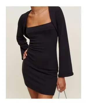 REFORMATION Chloe Knit Shrug Dress Set