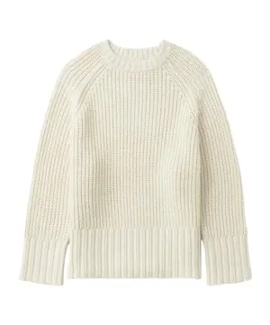 LOW CLASSIC Ribbed Sweater - White