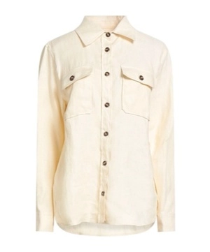 Max Mara Linen Shirt With Appliqués And Embroidery