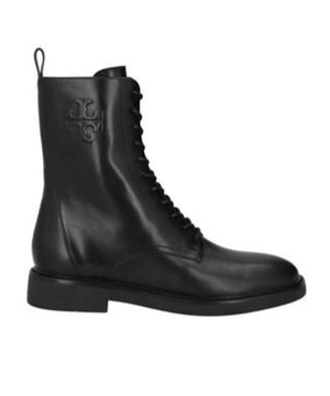 Tory Burch Lace-up Leather Ankle Boots