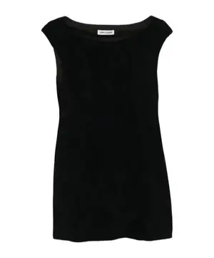 LOW CLASSIC Sleeveless Round Neck Dress - Black