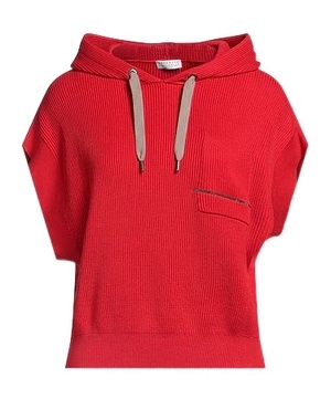 Brunello Cucinelli Plain Colour Jumpers - Red