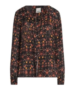 Isabel Marant Étoile Floral Print Satin Jacquard Blouse