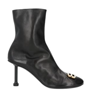 Balenciaga Stiletto Heel Ankle Boots - Black
