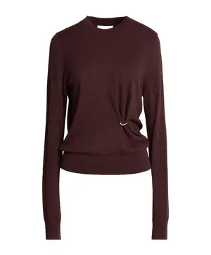 Isabel Marant Étoile Crew-neck Knit Top With Metal Ring Detail - Black