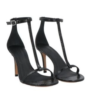 Isabel Marant Étoile Snake Print Leather Heeled Sandals