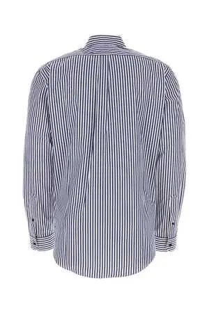 Y/project Logo Embroidered Striped Poplin Shirt
