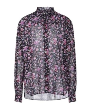 Isabel Marant Étoile Loose Long-sleeve Floral Shirt - Black
