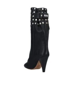 Isabel Marant Étoile Leather Studded High Heel Boots