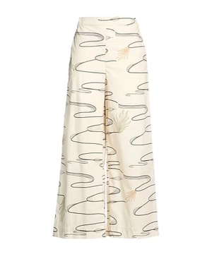 Max Mara High-waisted Loose Colored Trousers - White